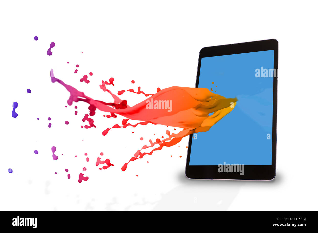 Tablet splash hi-res stock photography and images - Alamy