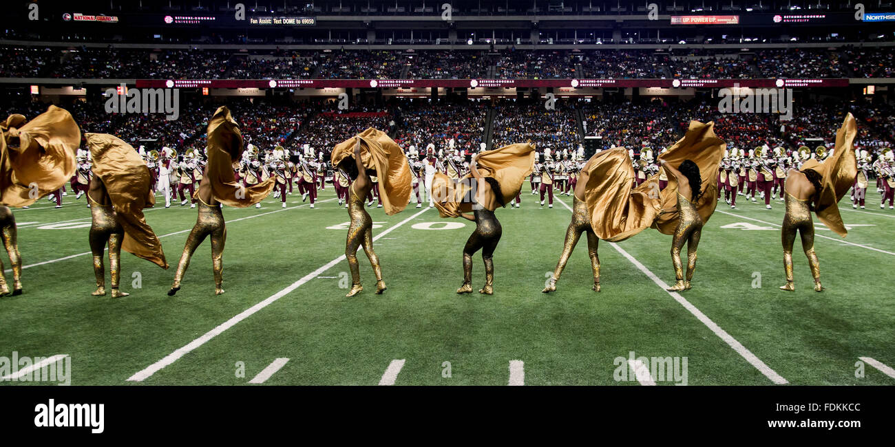 Atlanta, GA, USA. 30th Jan, 2016. The Bethune-Cookman Marching Wildcats ...