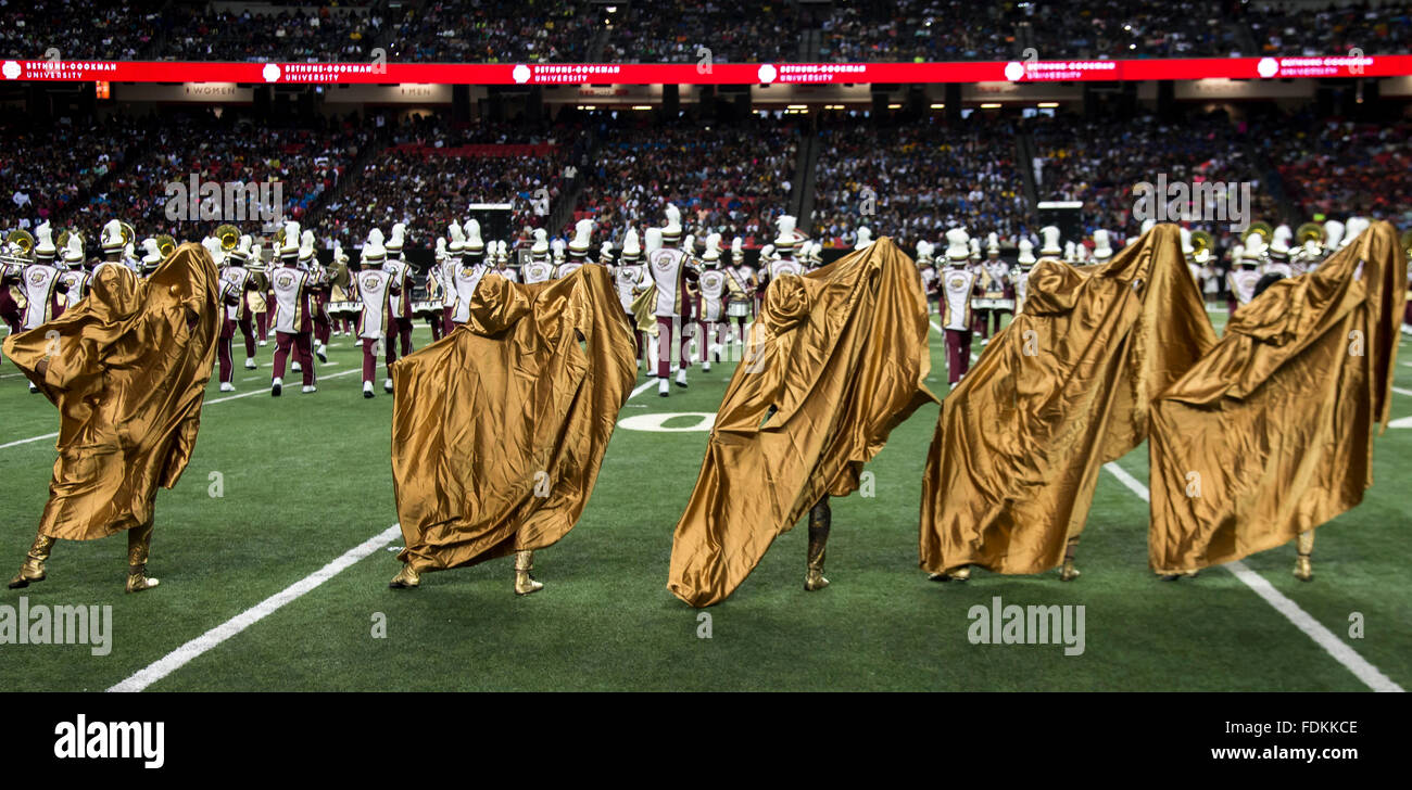 Atlanta, GA, USA. 30th Jan, 2016. The Bethune-Cookman Marching Wildcats ...