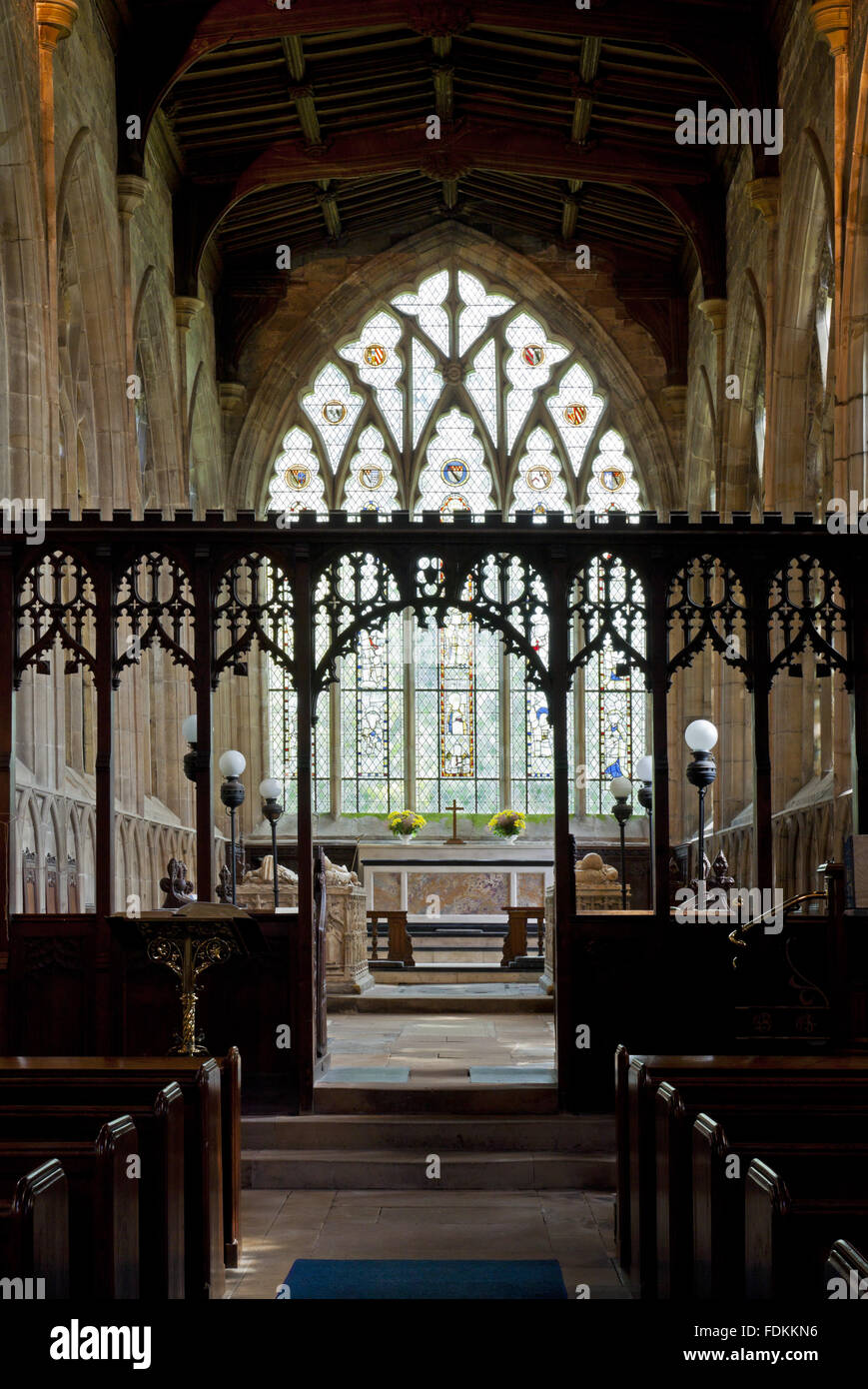 The interior looking towards the chancel at Norbury Church (not ...