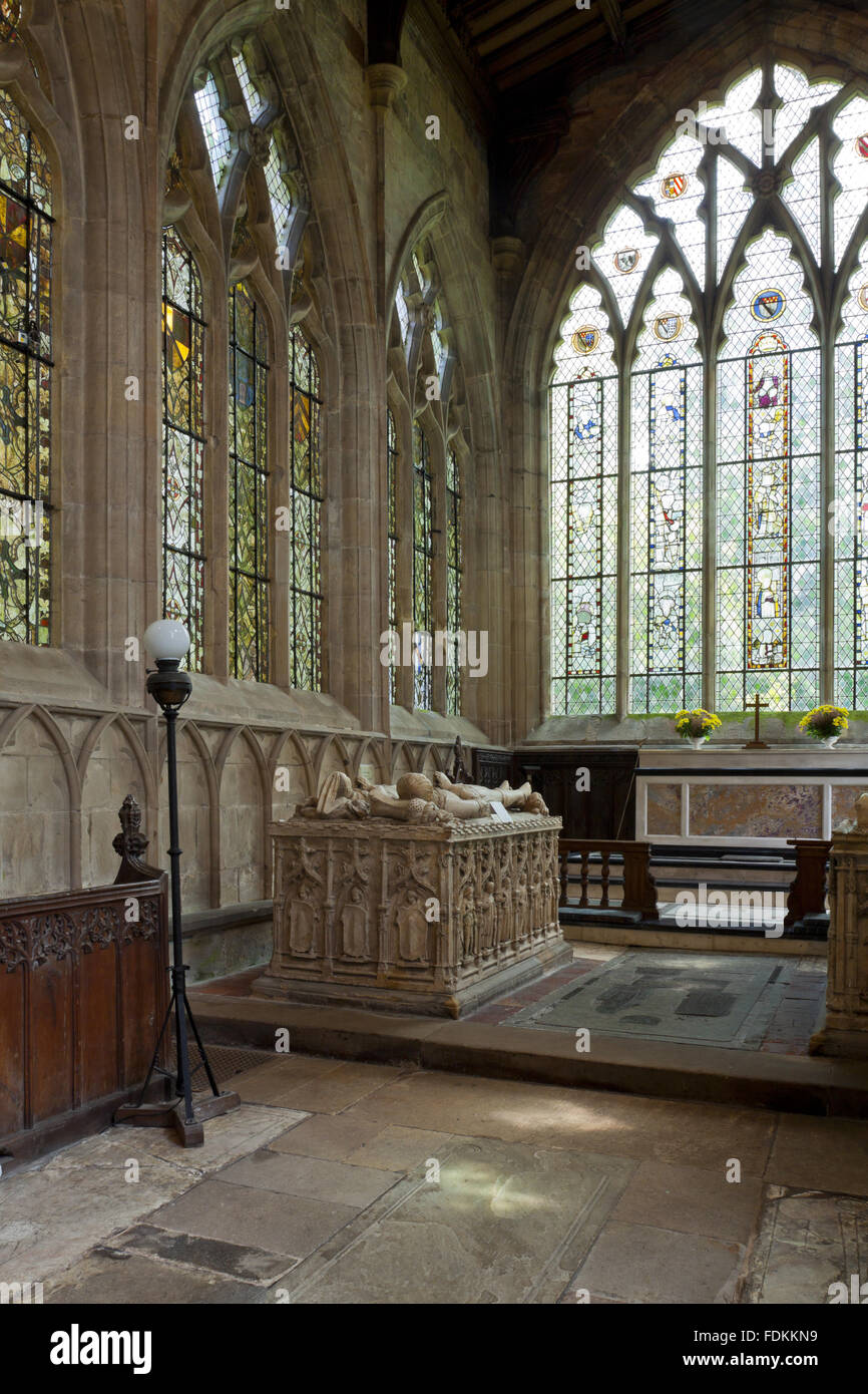 The interior looking towards the chancel at Norbury Church (not ...