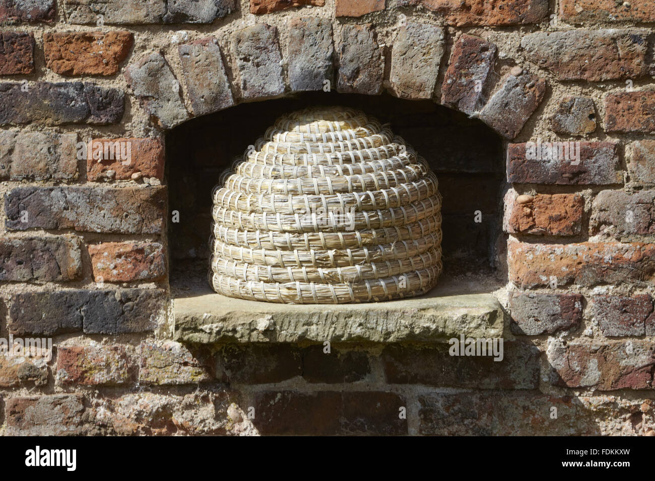 Bee-bole in the garden wall at Moseley Old Hall, Staffordshire Stock ...