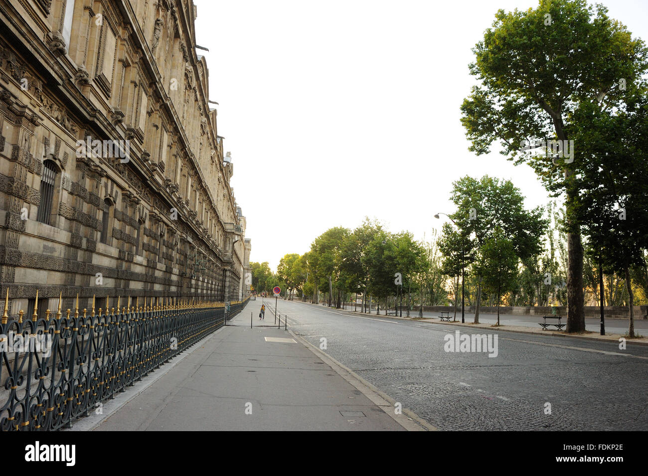 Empty paris 15 08 2013 france ile de france hi-res stock photography ...