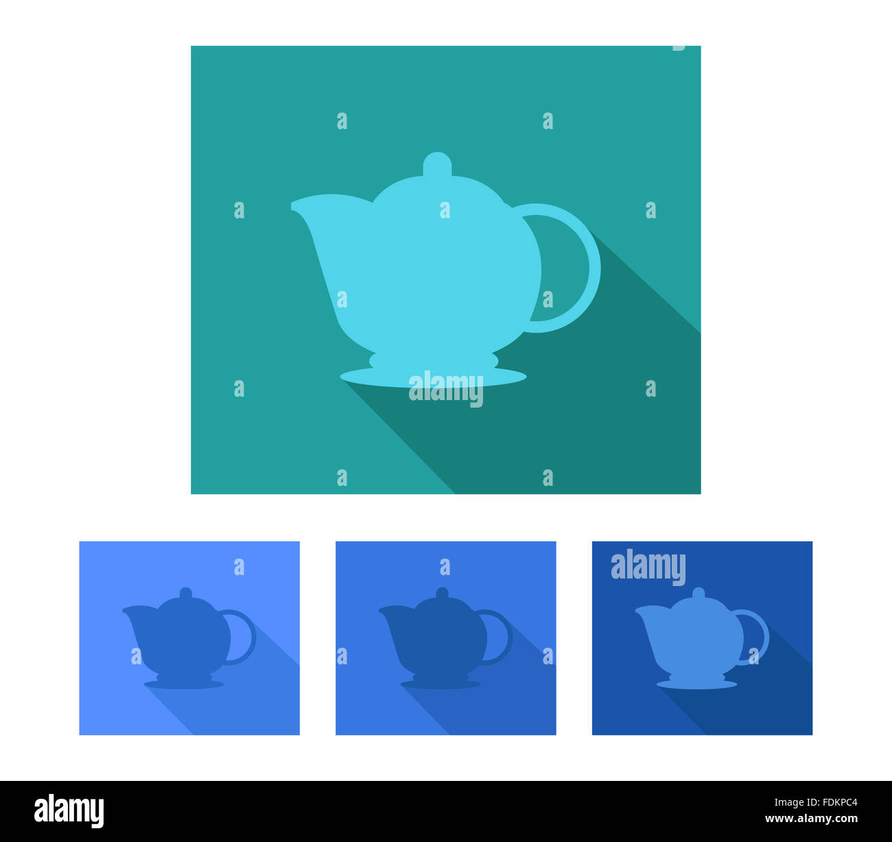 teapot flat design Stock Photo - Alamy