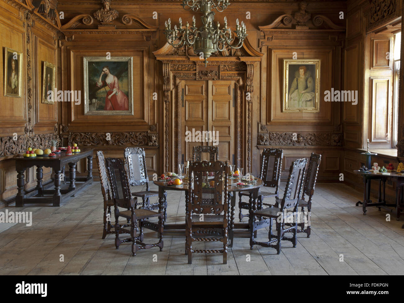 Brown room tredegar house newport hi-res stock photography and images ...