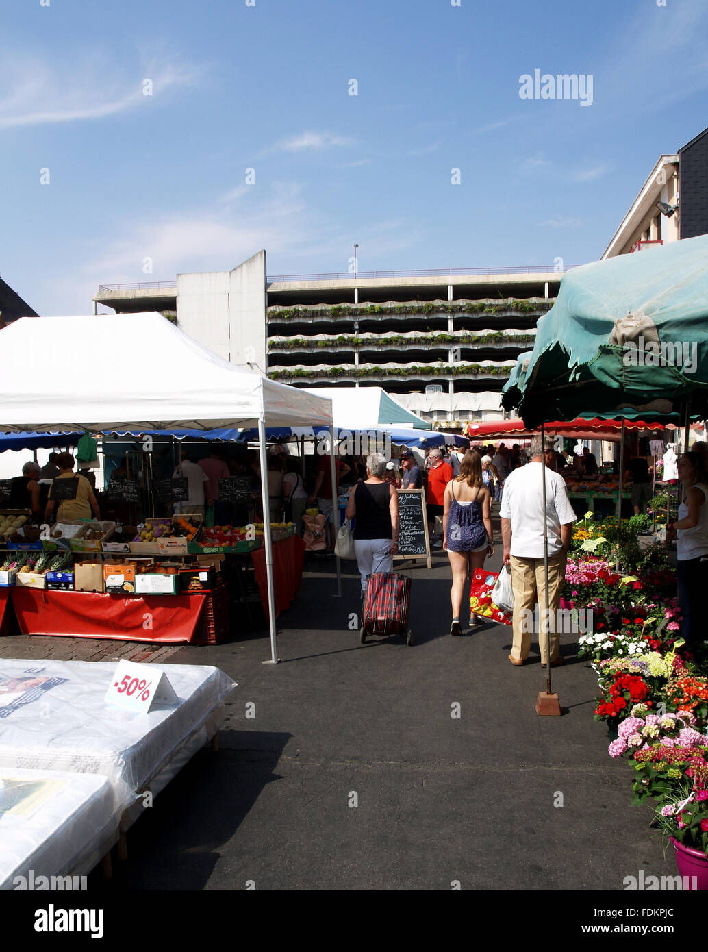 French Market Place Stock Photo - Alamy