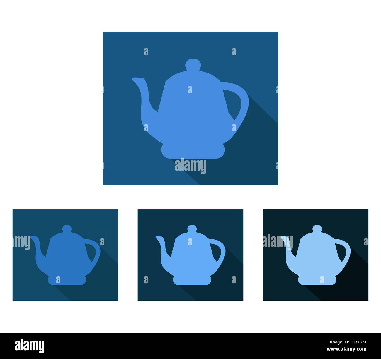 teapot flat design Stock Photo - Alamy