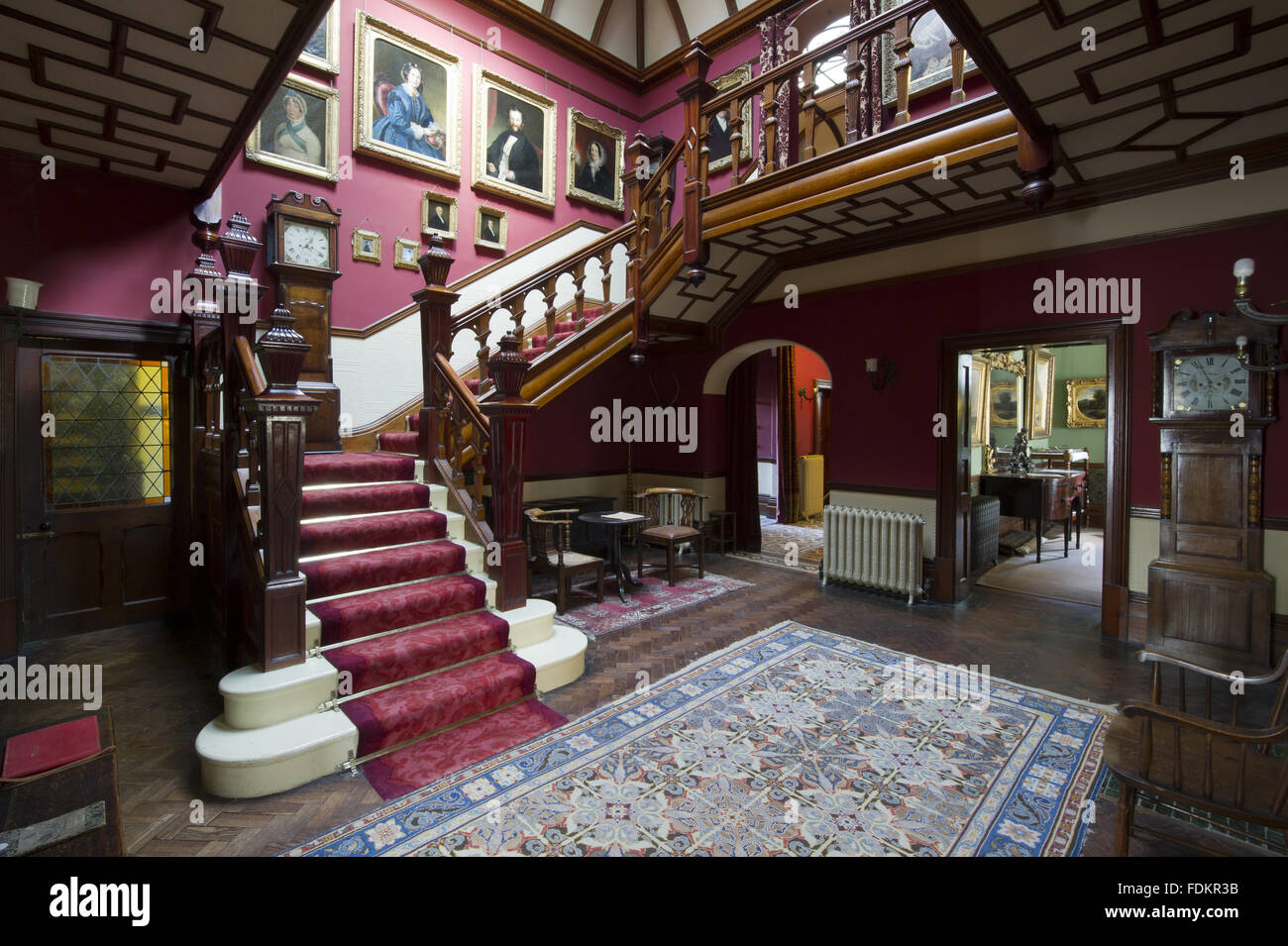 The Staircase Hall at Sunnycroft, Shropshire. The Staircase Hall was ...