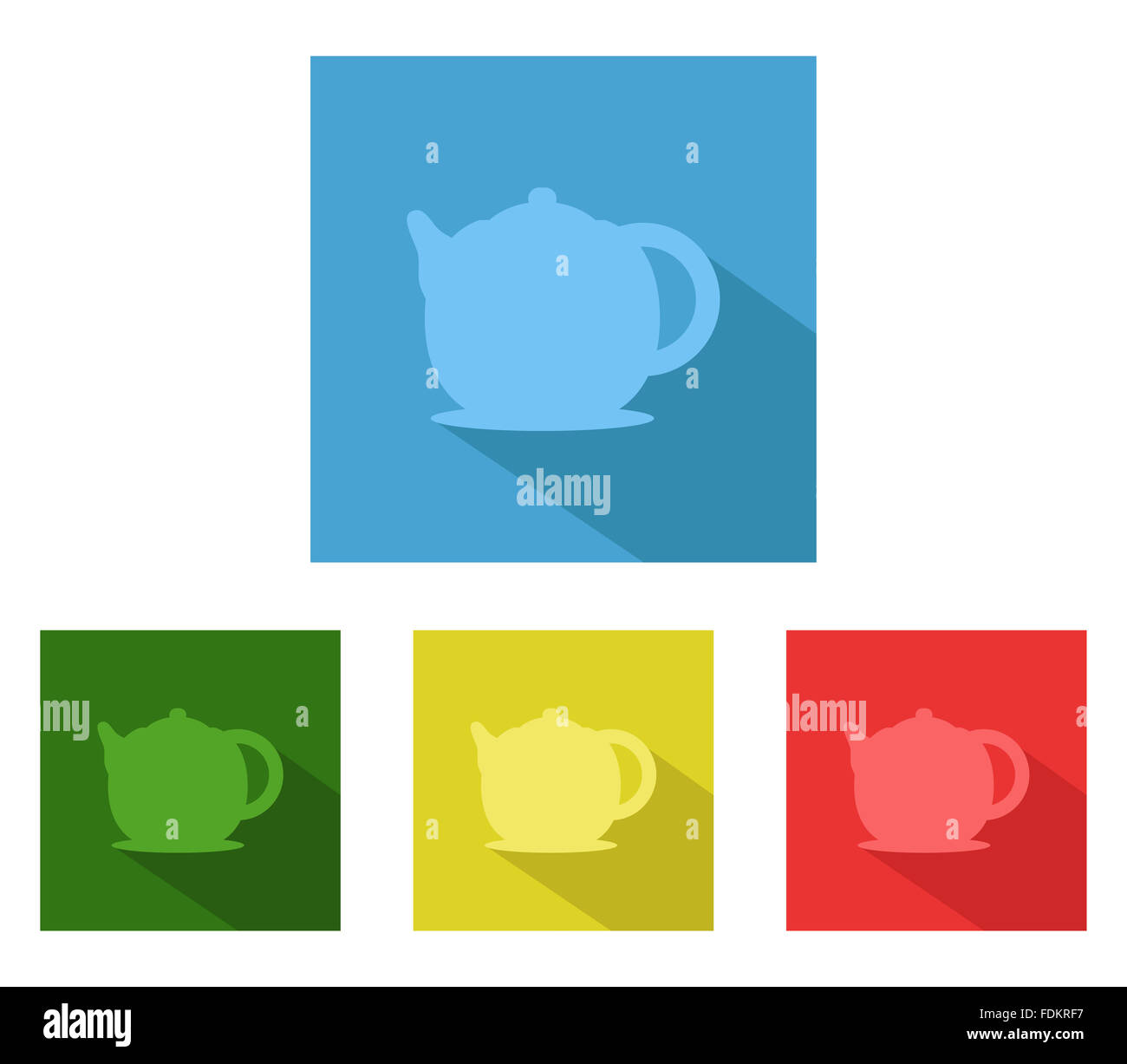 teapot flat design Stock Photo - Alamy