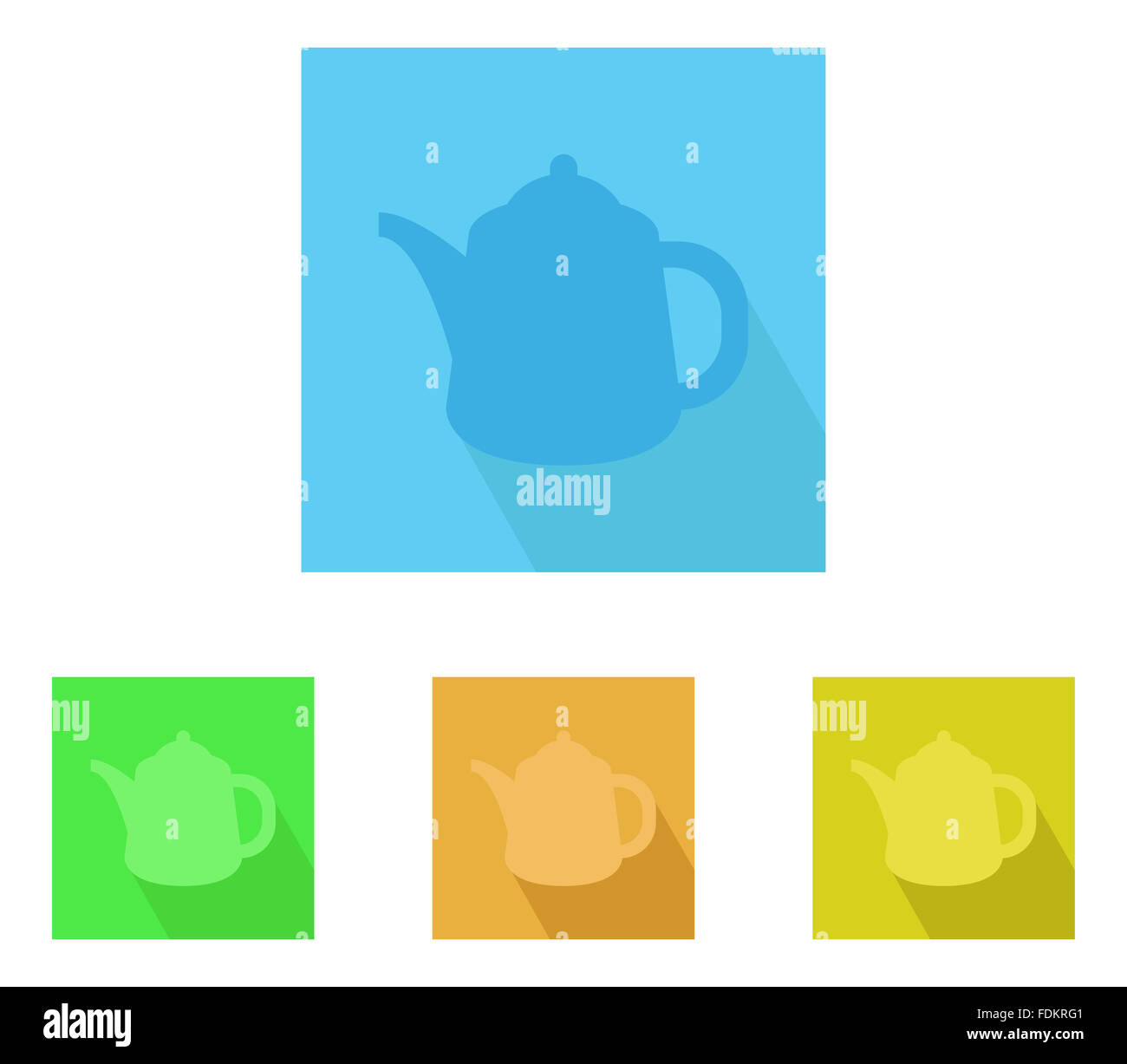teapot flat design Stock Photo - Alamy