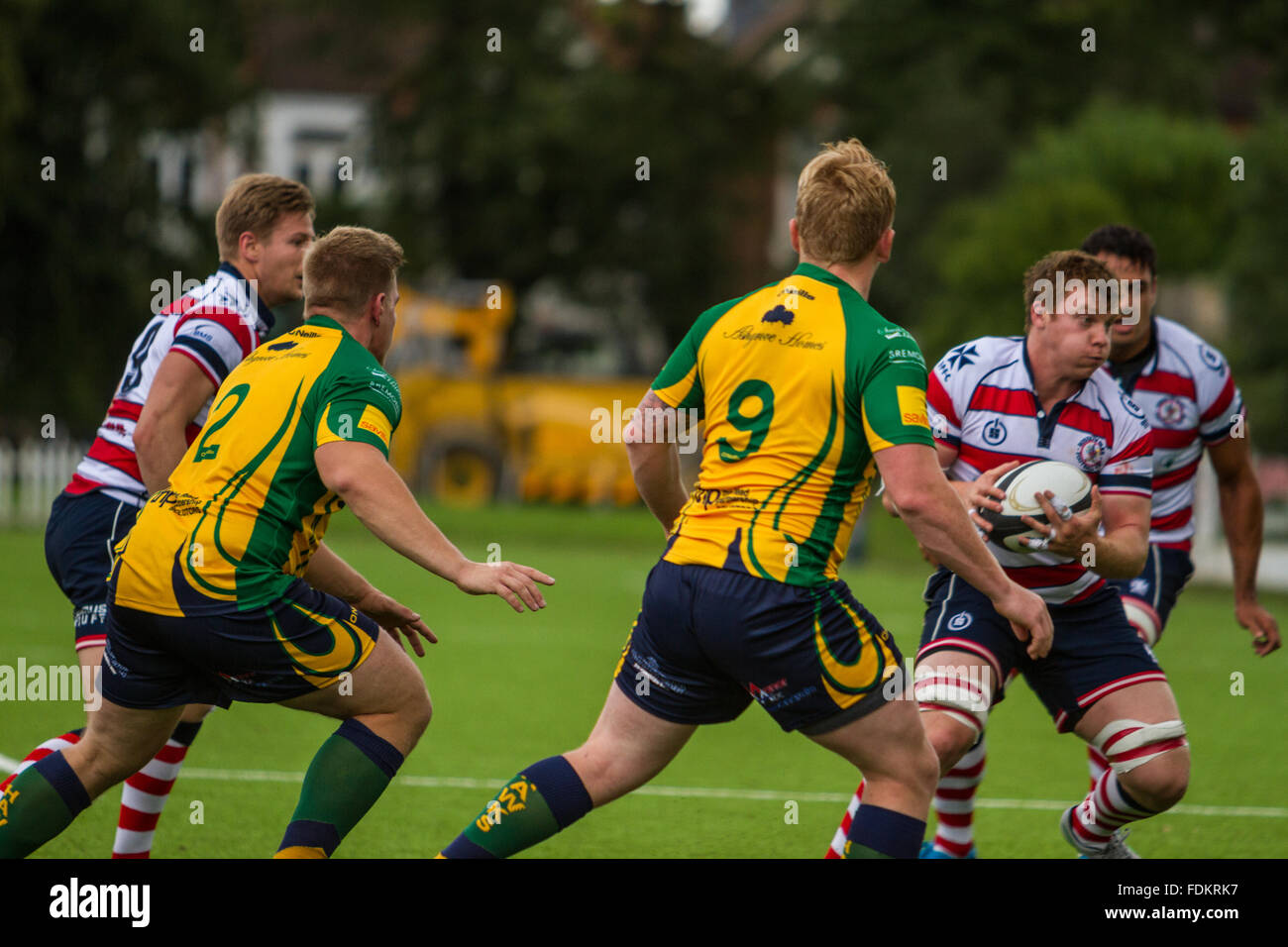 Action from Rosslyn Park FC against Henley Hawks RFC in the English ...