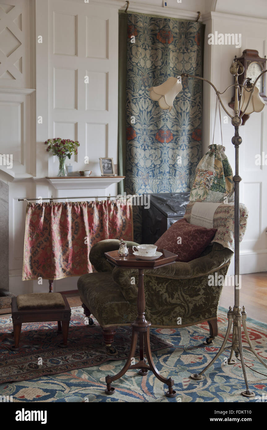 The Drawing Room at Standen, West Sussex Stock Photo - Alamy