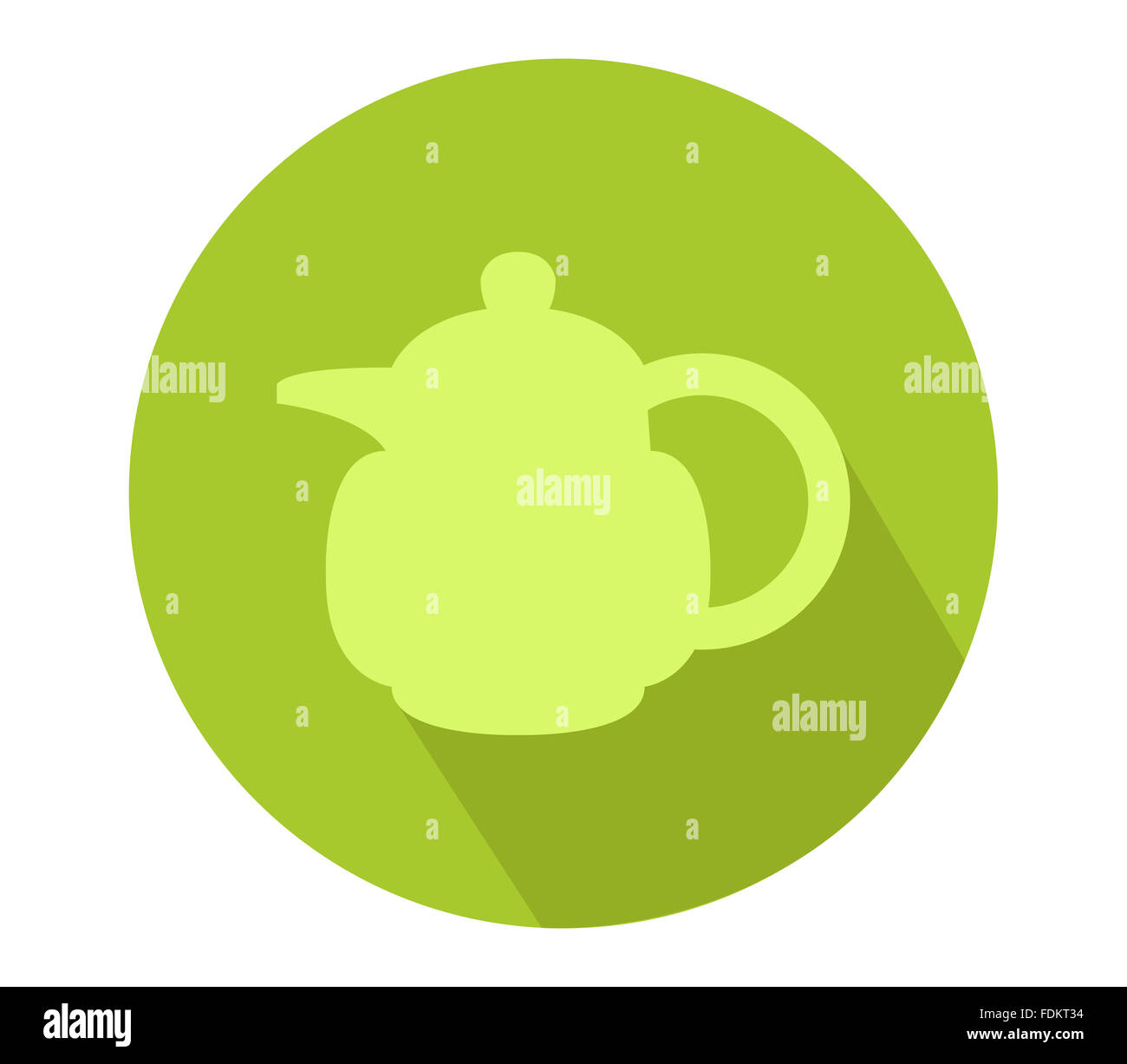 teapot flat design Stock Photo - Alamy