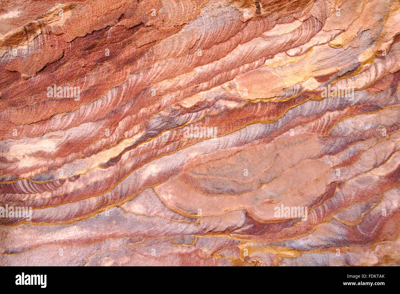 Colored sandstone in Petra, Jordan Stock Photo - Alamy