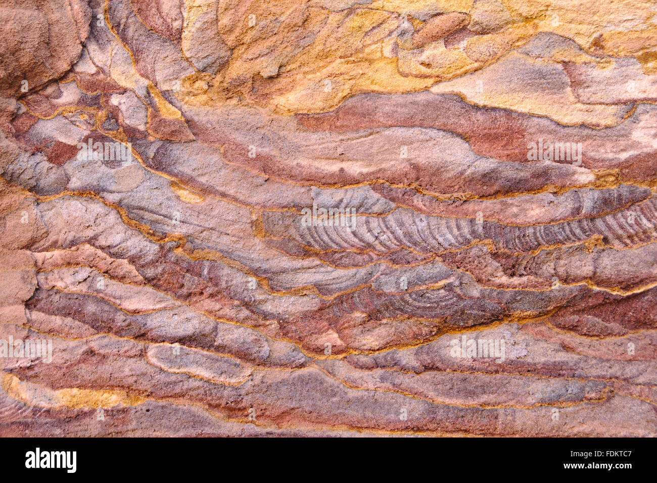 Colored sandstone in Petra, Jordan Stock Photo - Alamy