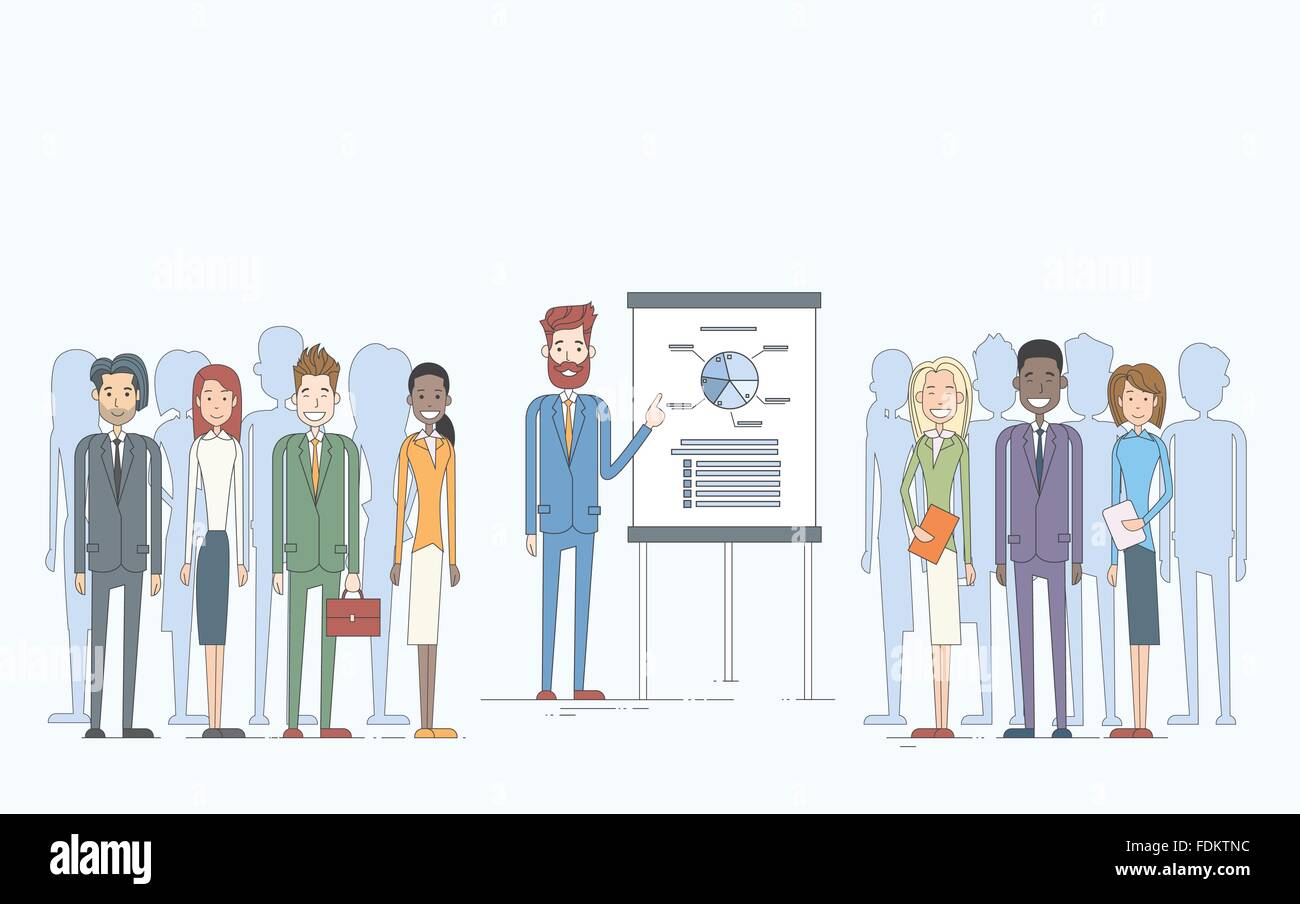 Business meeting flipchart discussion Stock Vector Images - Alamy