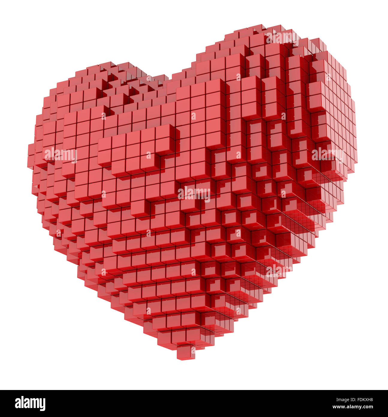 Heart of cubes Stock Photo - Alamy
