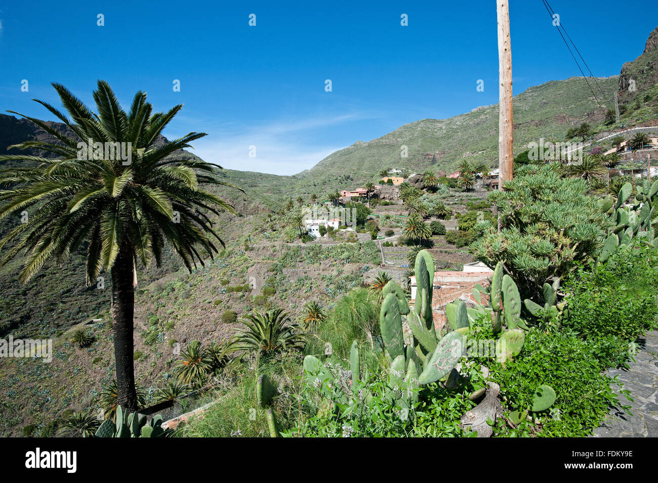 Hiking in Masca Gorge Stock Photo - Alamy