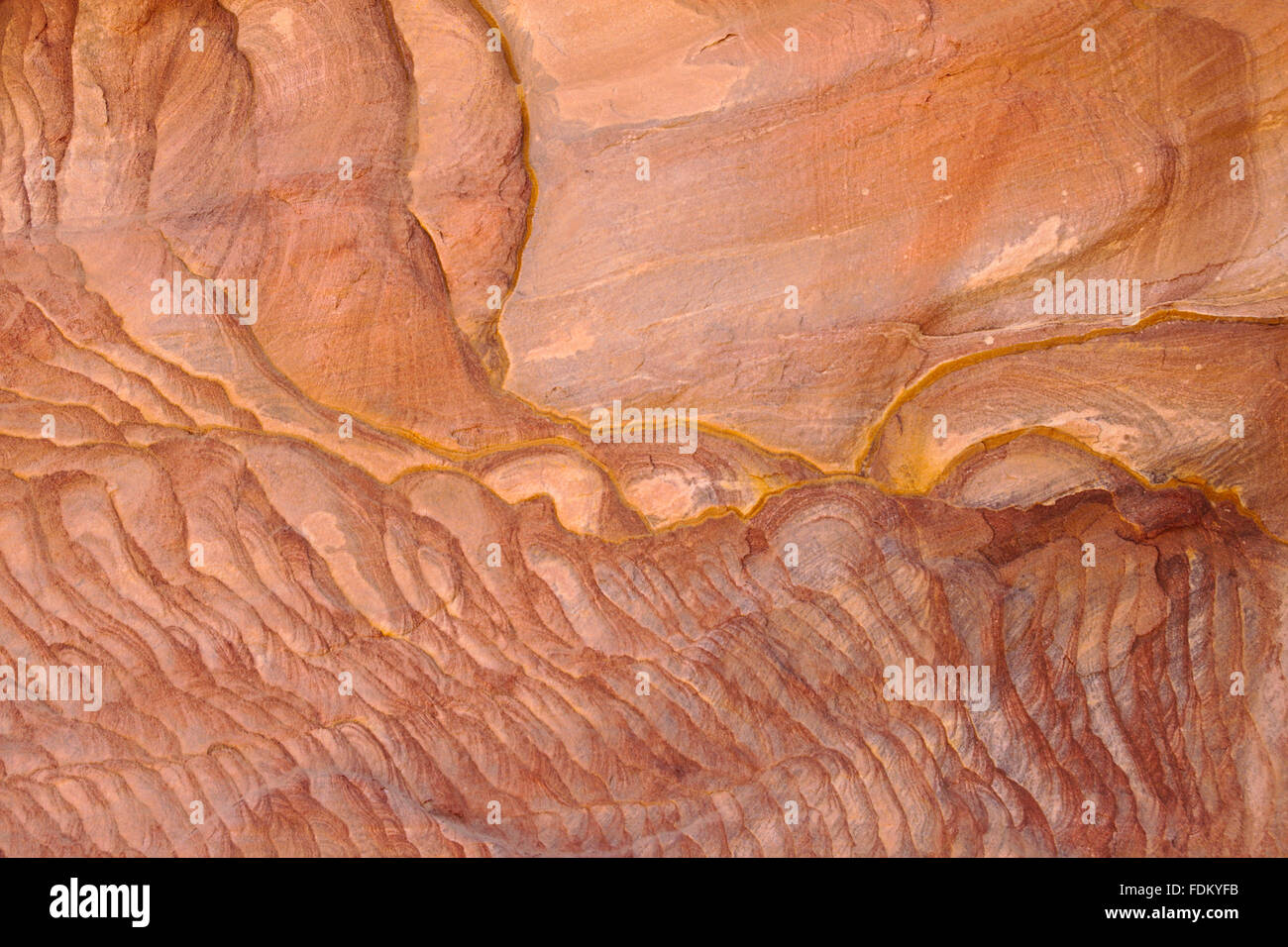 Colored sandstone in Petra, Jordan Stock Photo - Alamy