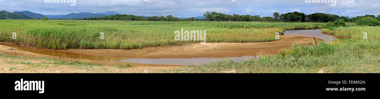 Panorama of river Stock Photo - Alamy
