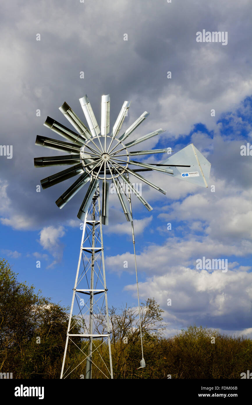 The new Wind Pump at Wicken Fen National Nature Reserve, Cambridgeshire ...