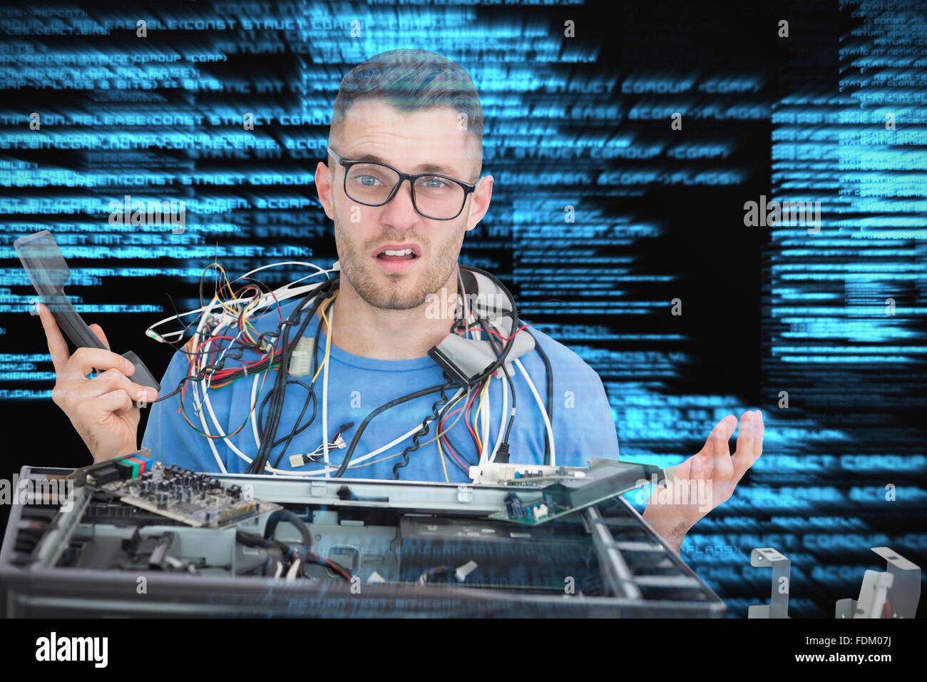 Technician confusion connection data hi-res stock photography and ...