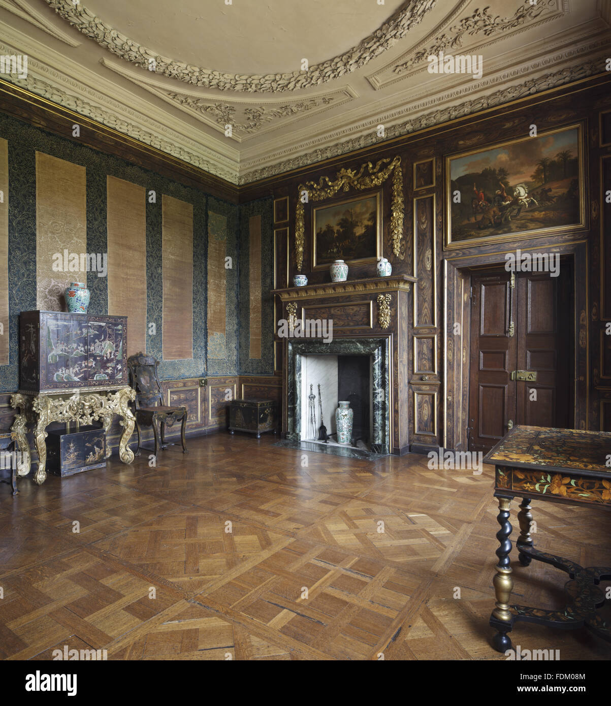 The Queen's Antechamber at Ham House, Surrey, facing the north-east ...