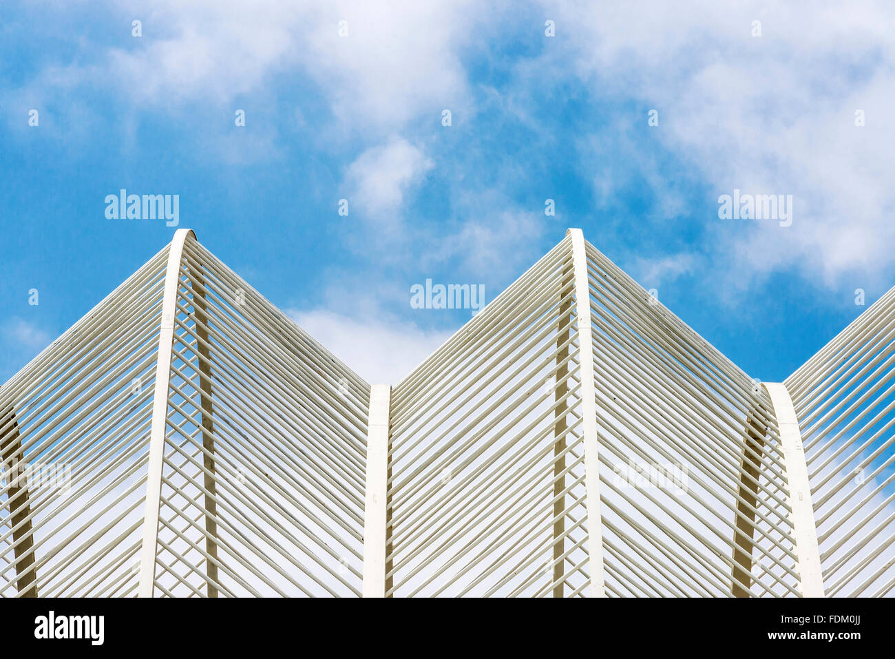 Detail of the roof structure in the City of Arts, Valencia, Spain Stock ...
