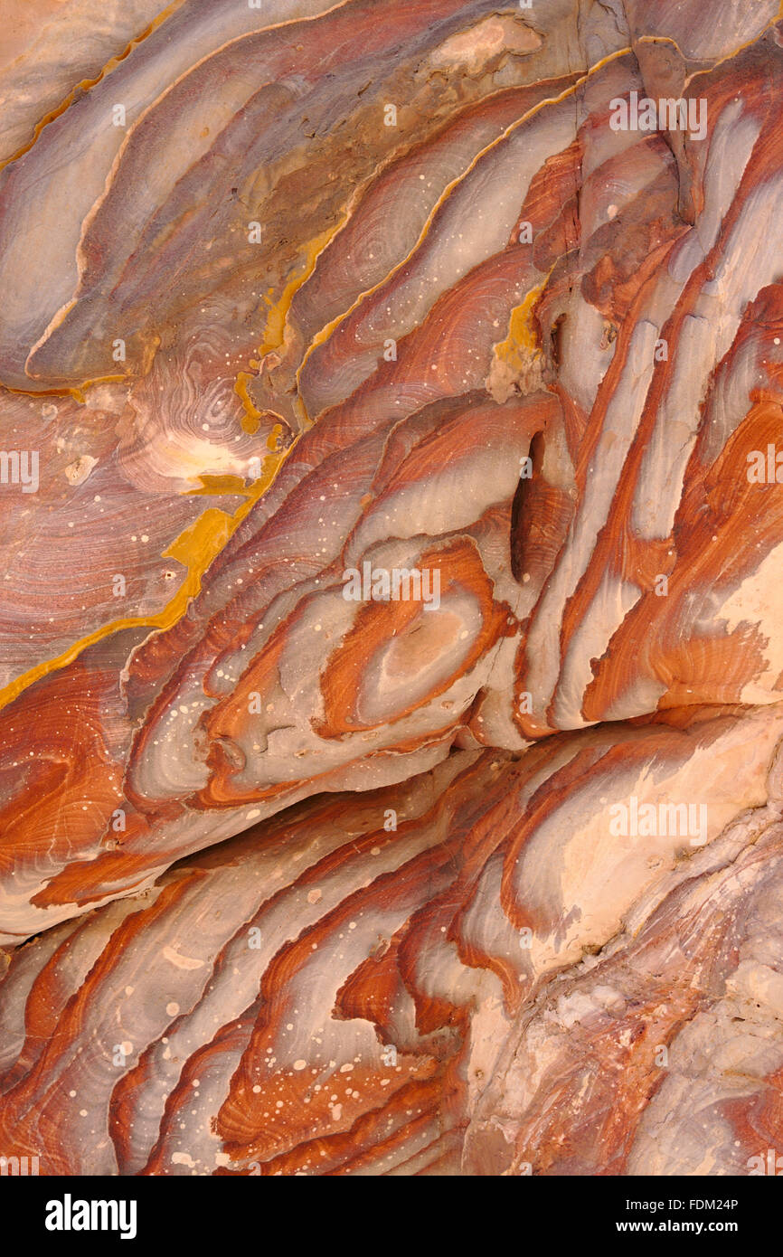 Colored sandstone in Petra, Jordan Stock Photo - Alamy