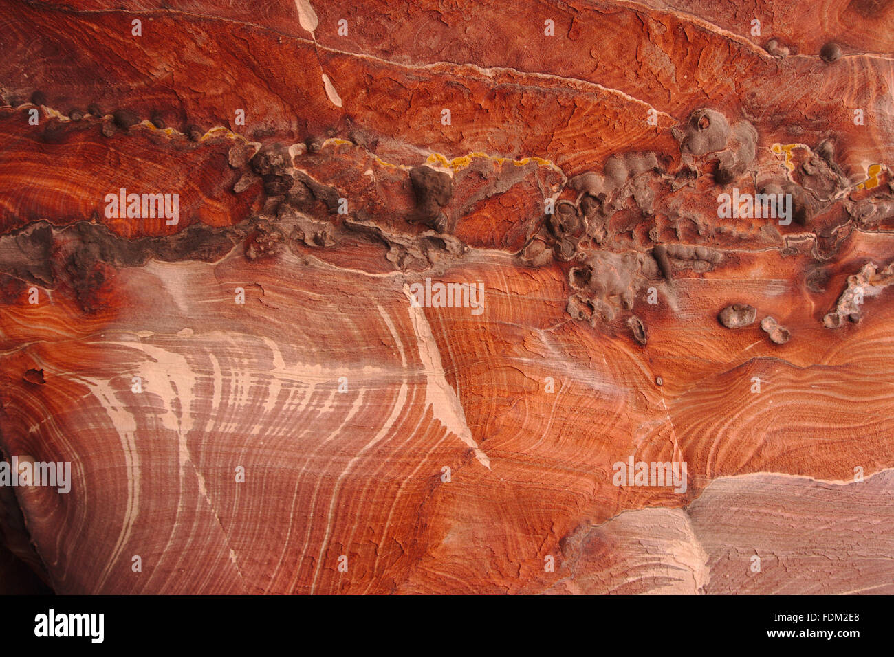 Colored sandstone in Petra, Jordan Stock Photo - Alamy
