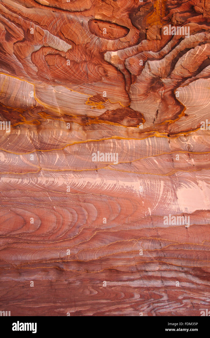 Colored sandstone in Petra, Jordan Stock Photo - Alamy