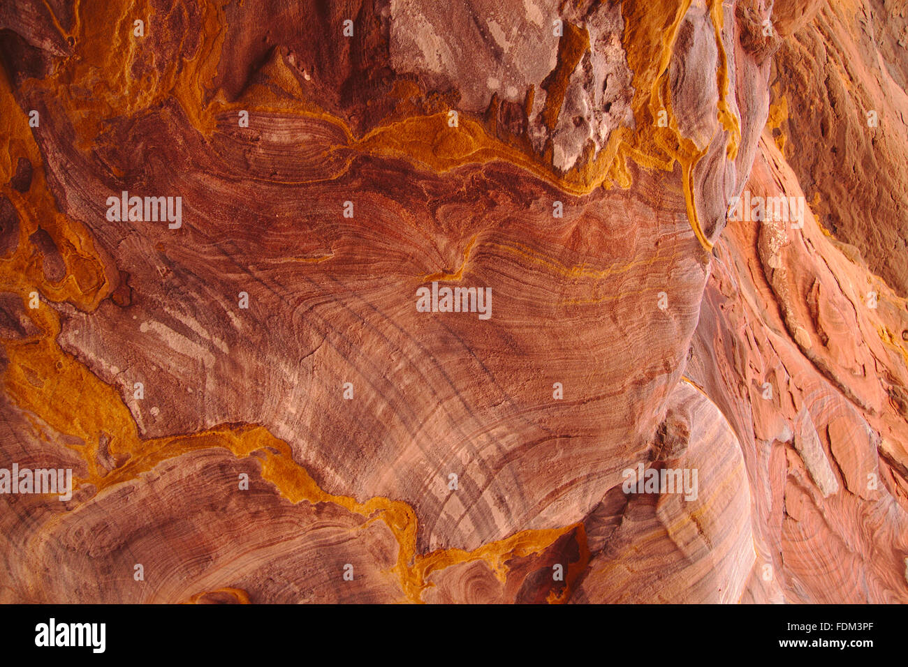 Colored sandstone in Petra, Jordan Stock Photo - Alamy