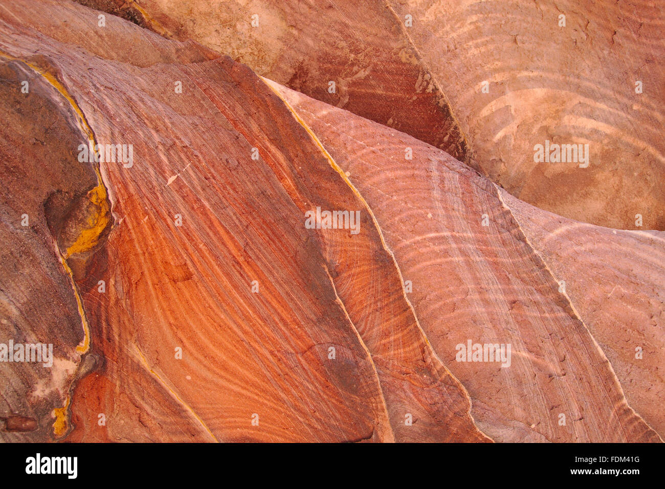 Colored sandstone in Petra, Jordan Stock Photo - Alamy