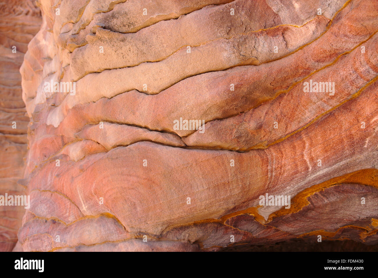 Colored sandstone in Petra, Jordan Stock Photo - Alamy
