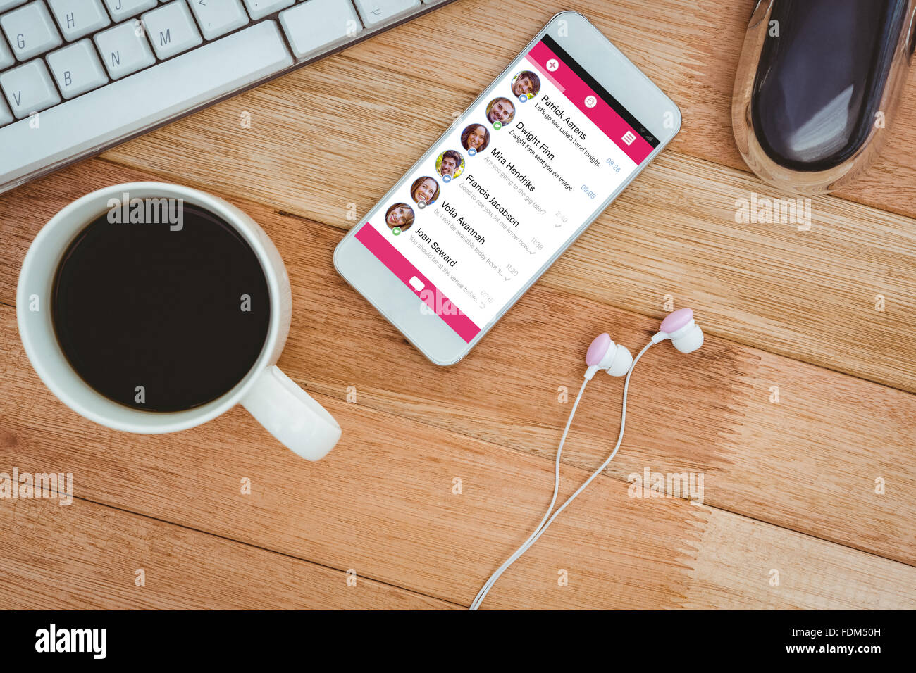 Composite image of smartphone app menu Stock Photo - Alamy
