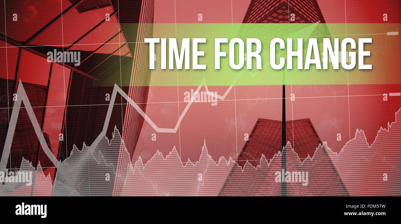 Time for change against skyscraper Stock Photo - Alamy