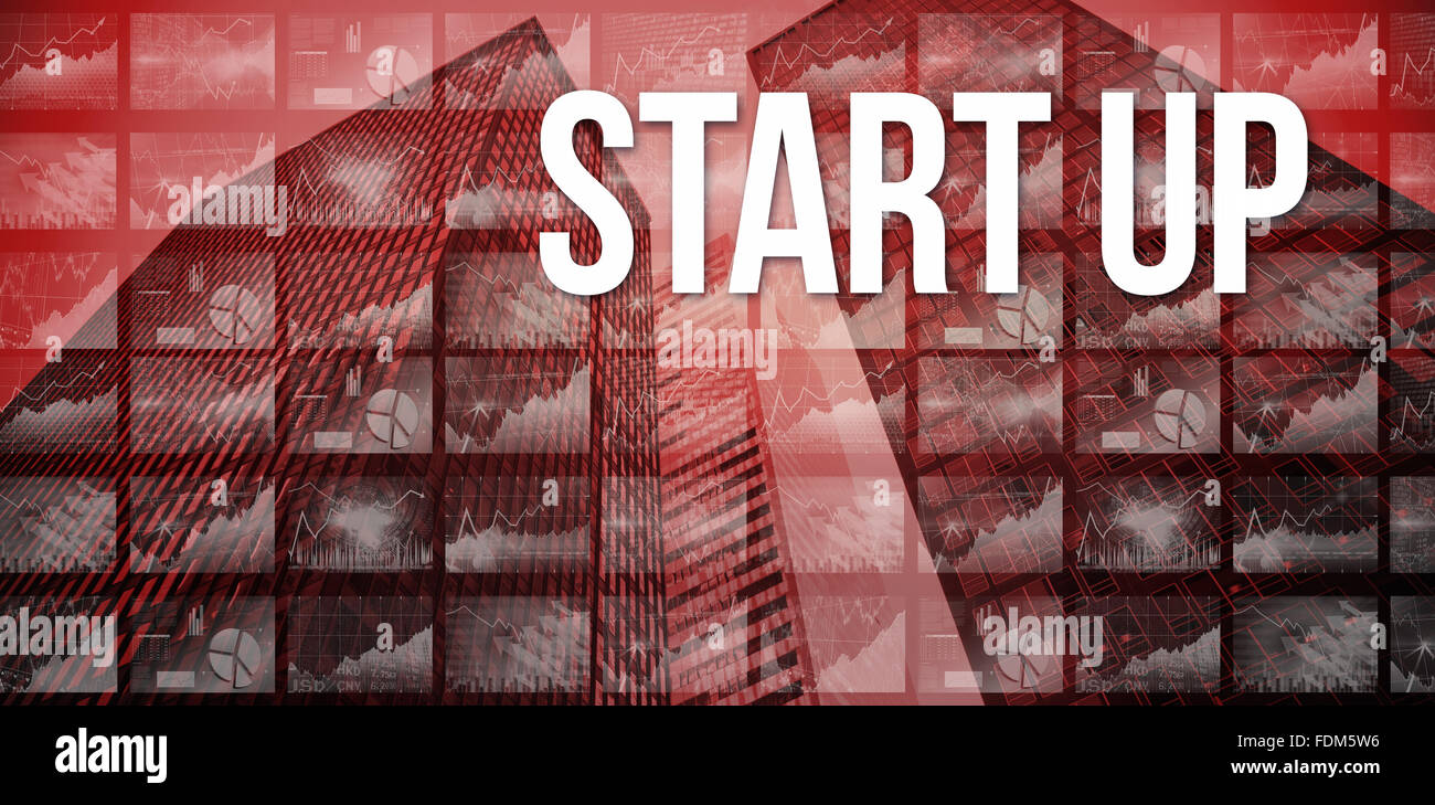 Start up against skyscraper Stock Photo - Alamy