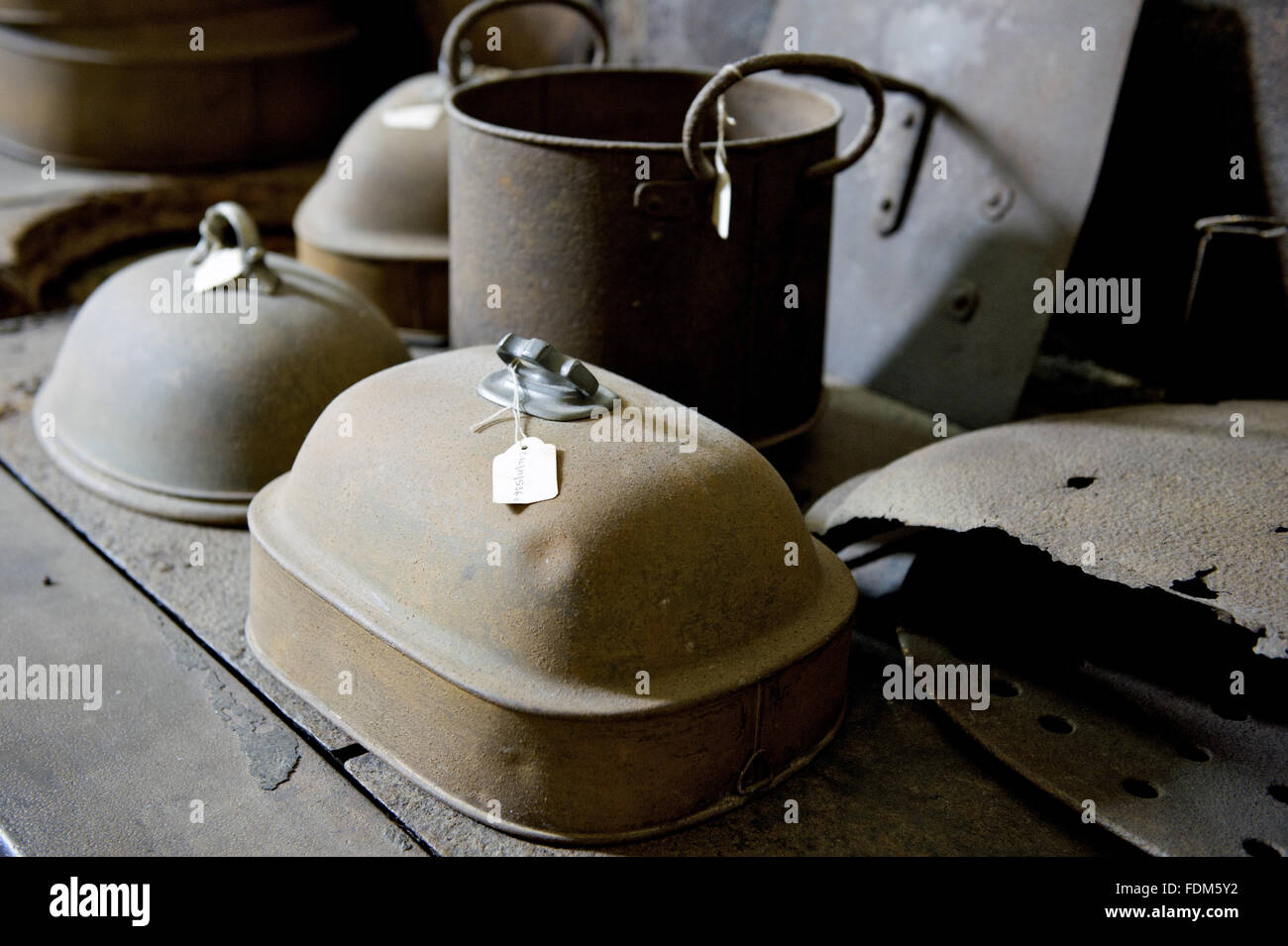Abandoned items in the Kitchen at Calke Abbey, Derbyshire. The Kitchen ...