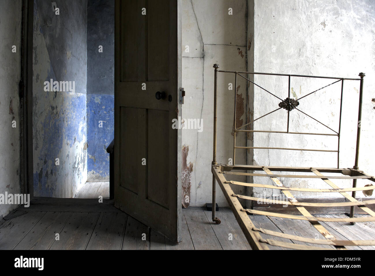 Old bedstead and frame at Calke Abbey, Derbyshire Stock Photo - Alamy