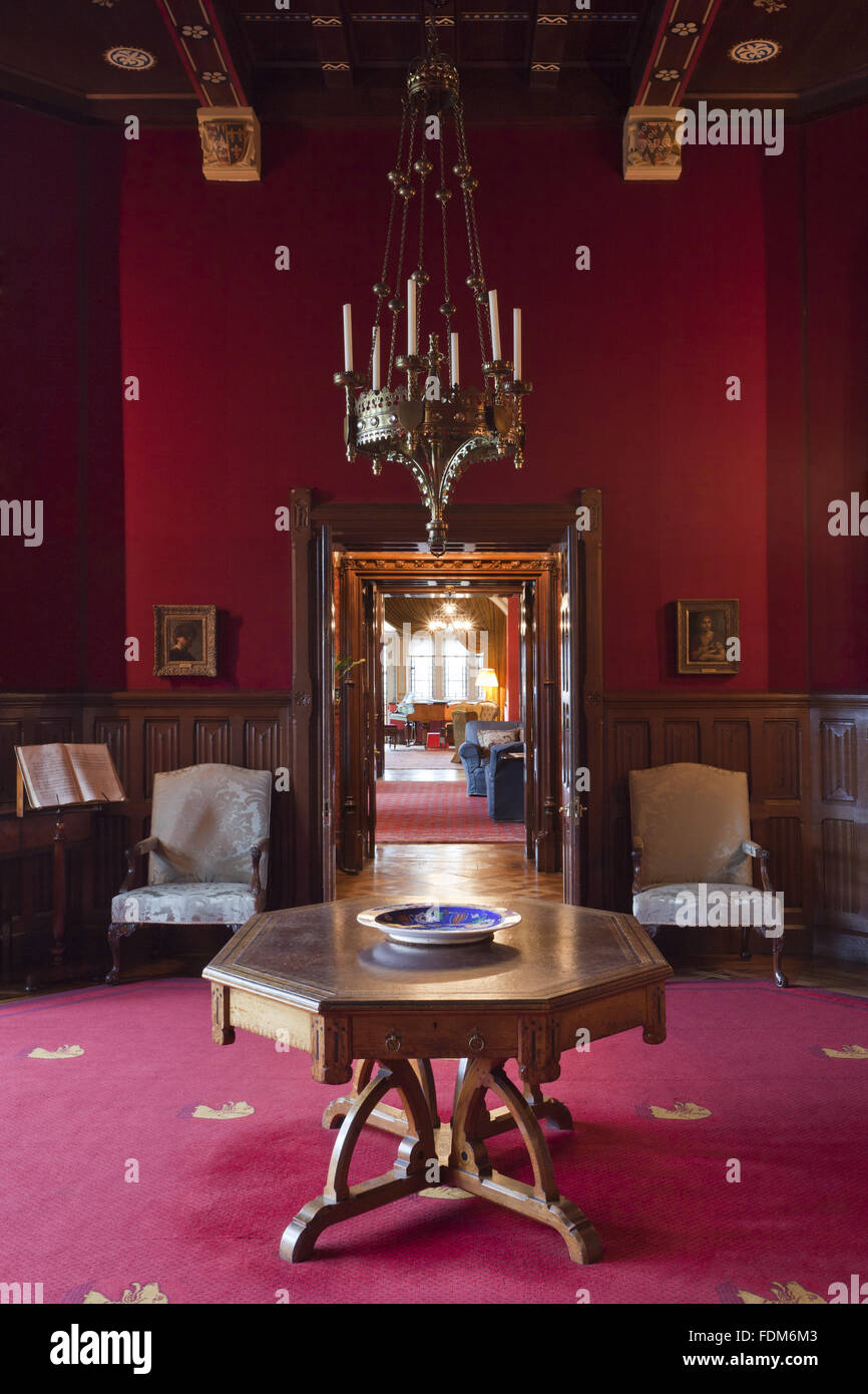 The Morning Room at Knightshayes Court, Devon, with a view looking ...