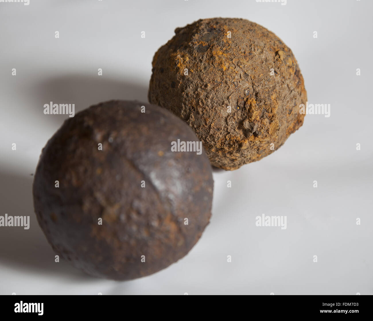 Cannonballs from the Bicentenary Room at Quebec House, Westerham, Kent ...