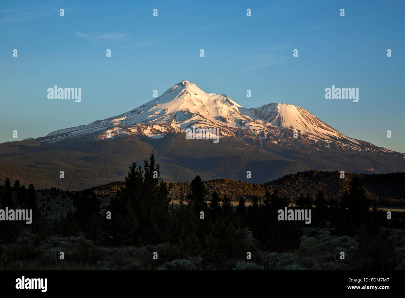 CA02666-00...CALIFORNIA - Mount Shasta and Little Shastina viewed from ...