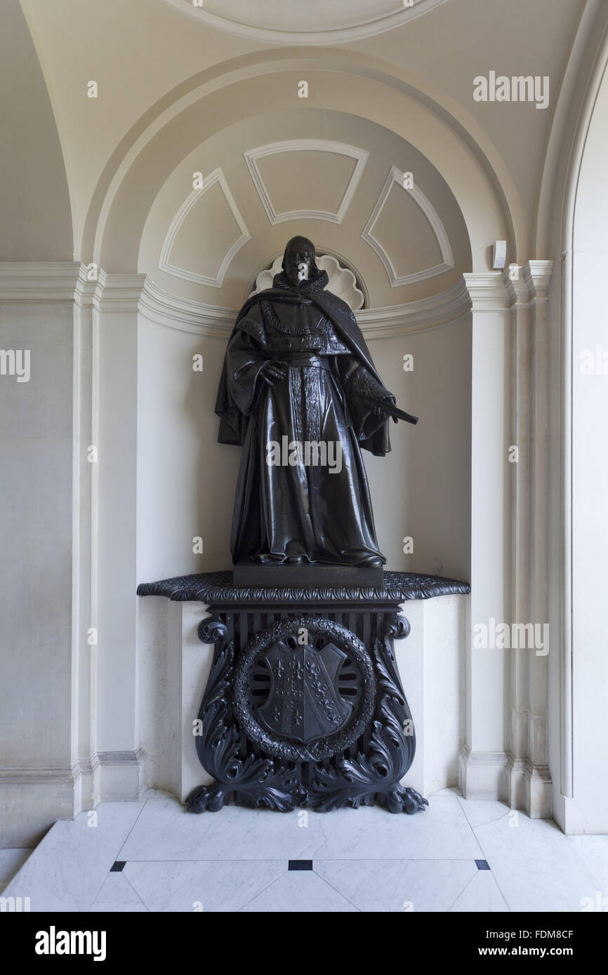 Bronze figure of Sir John Banks by Carlo Marochetti in the Loggia at ...