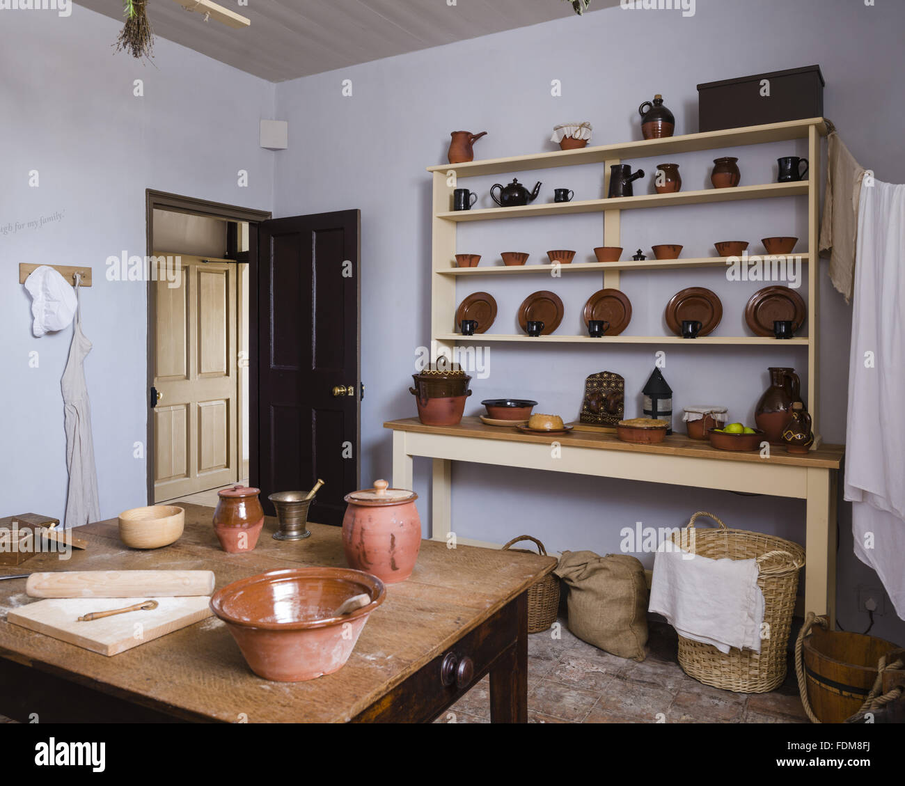 The Kitchen at Coleridge Cottage, Somerset. Coleridge Cottage was the ...