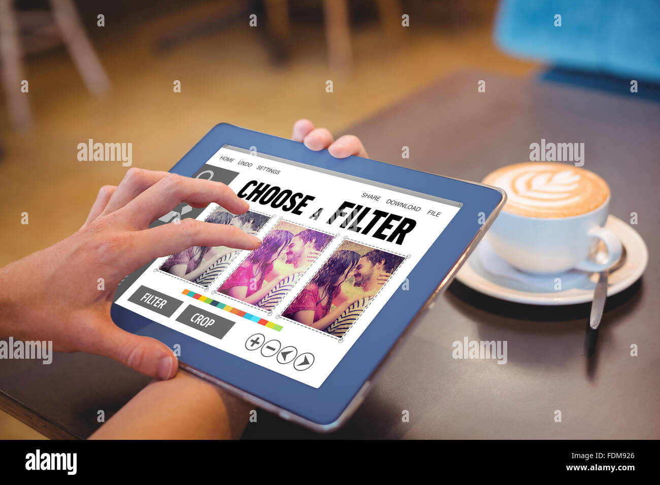 Composite image of smartphone app menu Stock Photo - Alamy