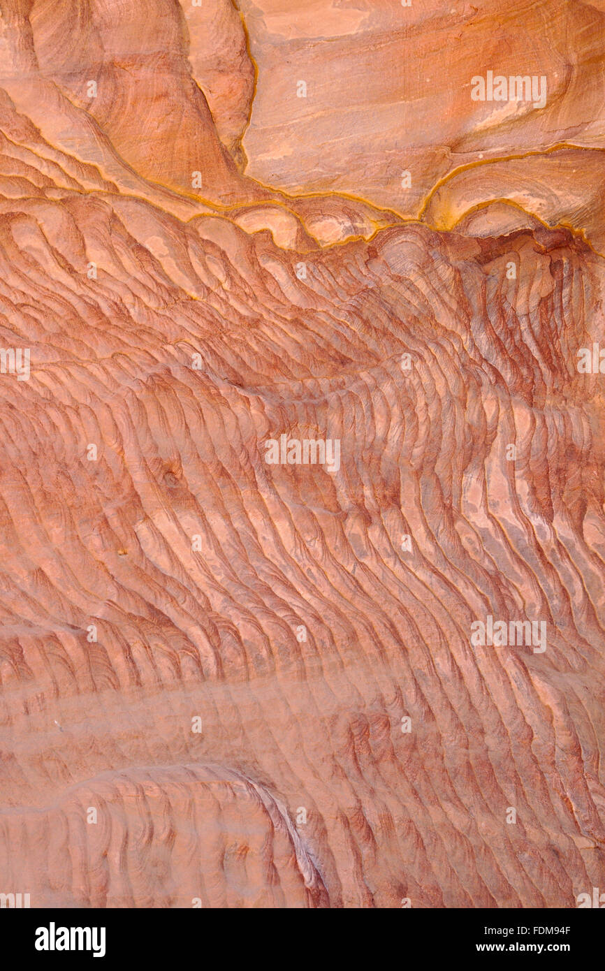 Colored sandstone in Petra, Jordan Stock Photo - Alamy
