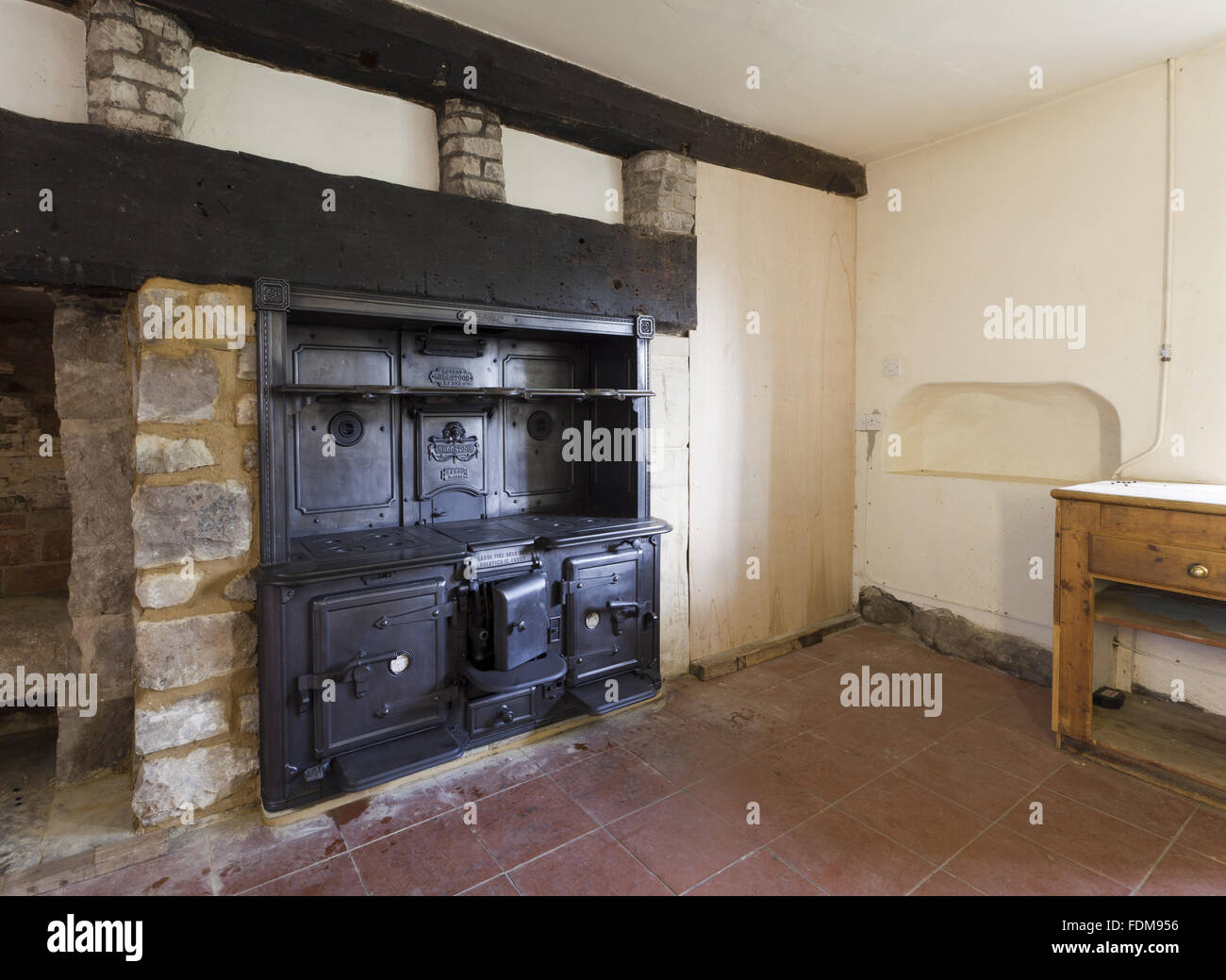 The newly installed range cooker in the Victorian styled kitchen at ...