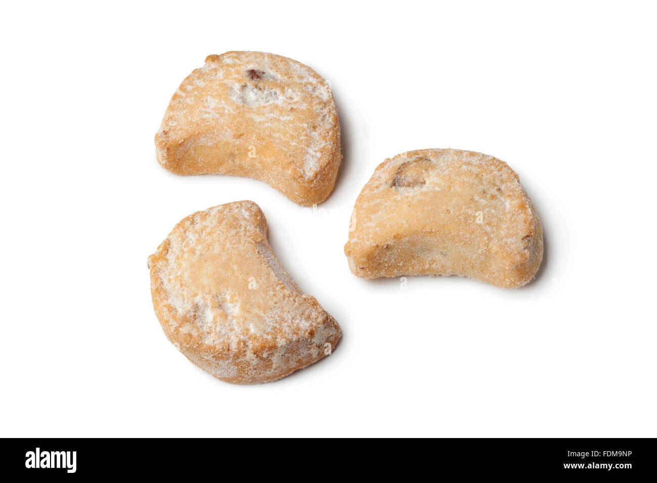 Fresh baked Turkish cookies on white background Stock Photo - Alamy