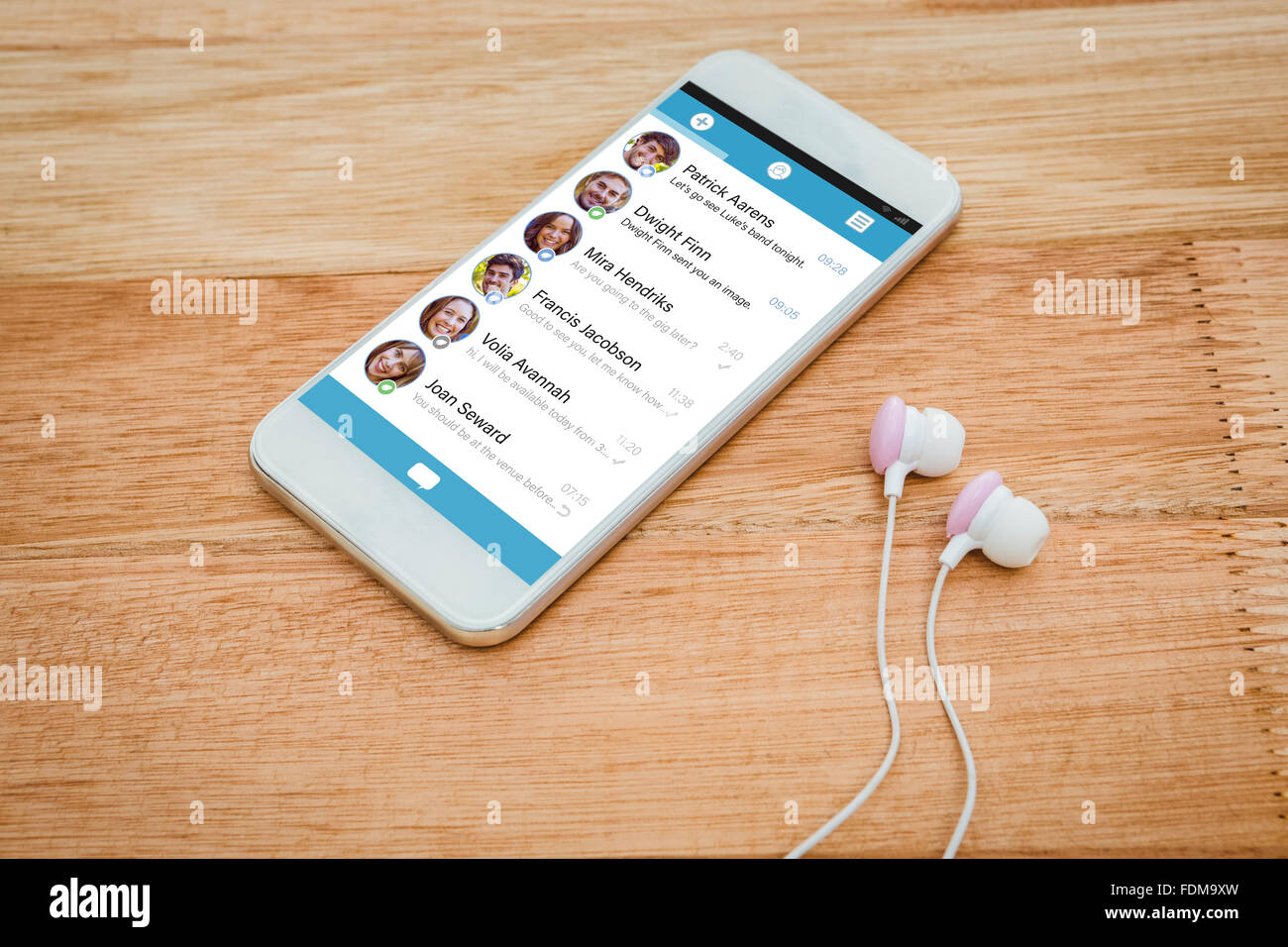 Composite image of smartphone app menu Stock Photo - Alamy