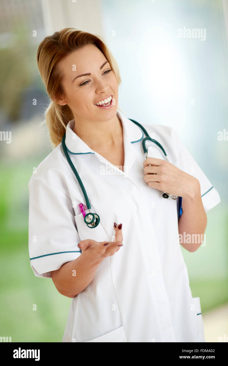 Portrait of Nurse smiling Stock Photo - Alamy